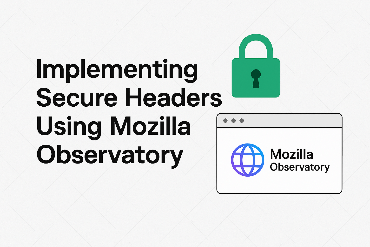 Implementing Secure Headers Using Mozilla Observatory - Vaibhav Jain